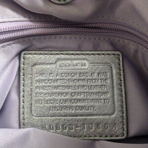 Coach | Bags | Coach Signature Whitesilver Purse | Poshmark